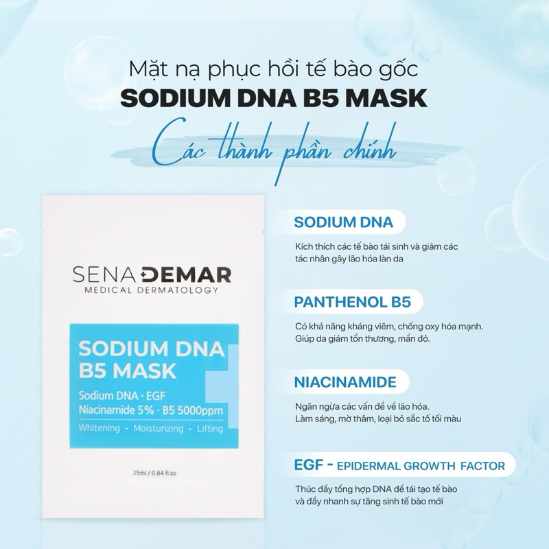 Senademar sodium DNA B5 mask limited to 2027 | Shopee Malaysia