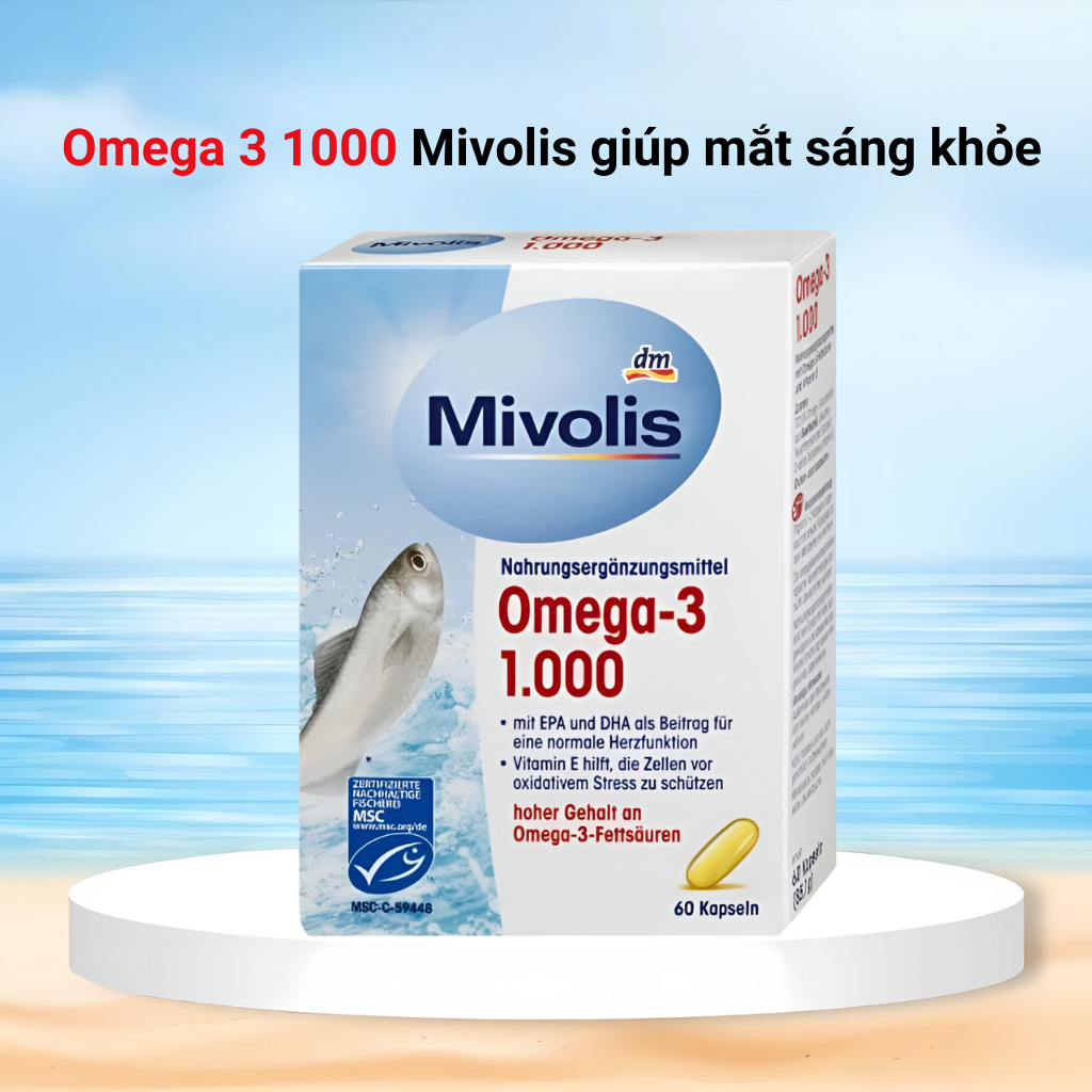 Omega3 fish oil pills 1000 MIVOLIS for bright, healthy eyes, beautiful ...