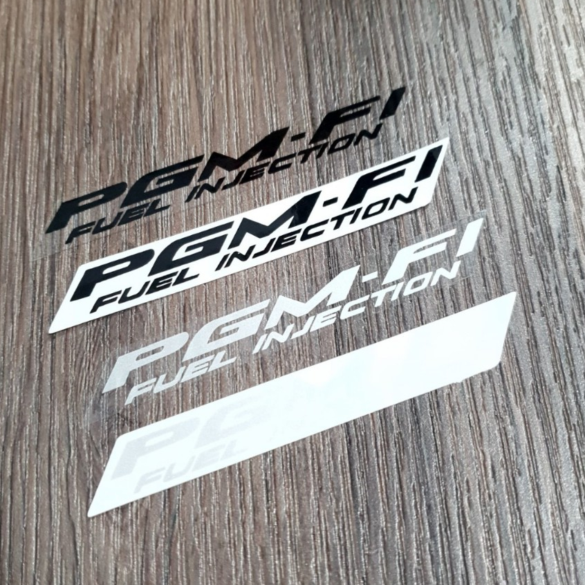 Pgm - FI logo stickers to decorate HONDA motorbikes made of waterproof ...