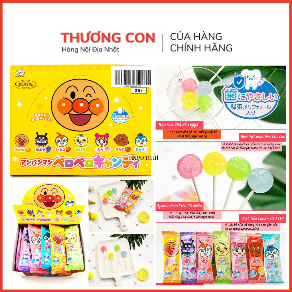 Fujiya Anpanman Fruit Lollipop For Japanese Baby T9 /2024 | Shopee Malaysia