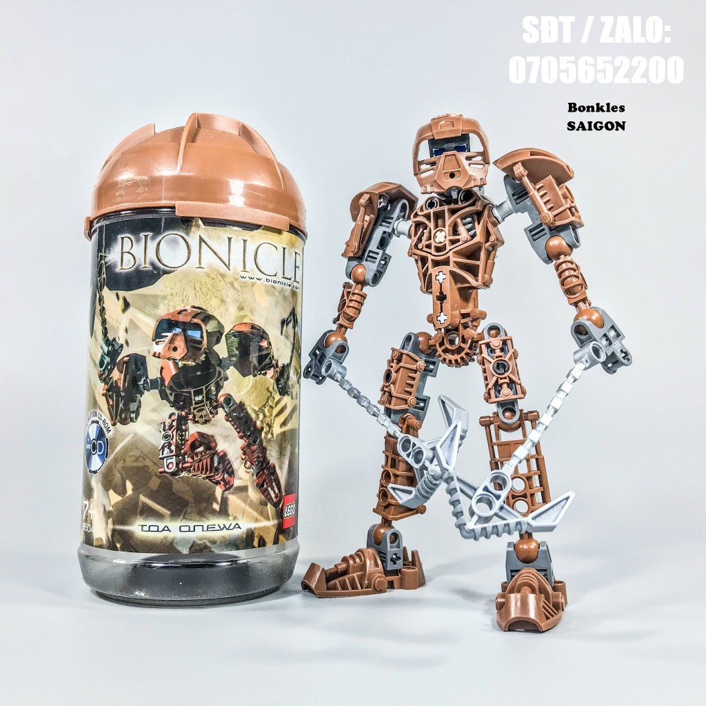 Lego Bionicle Toa Metru Vintage Model Toy 8604 Onewa Genuine Denmark ...