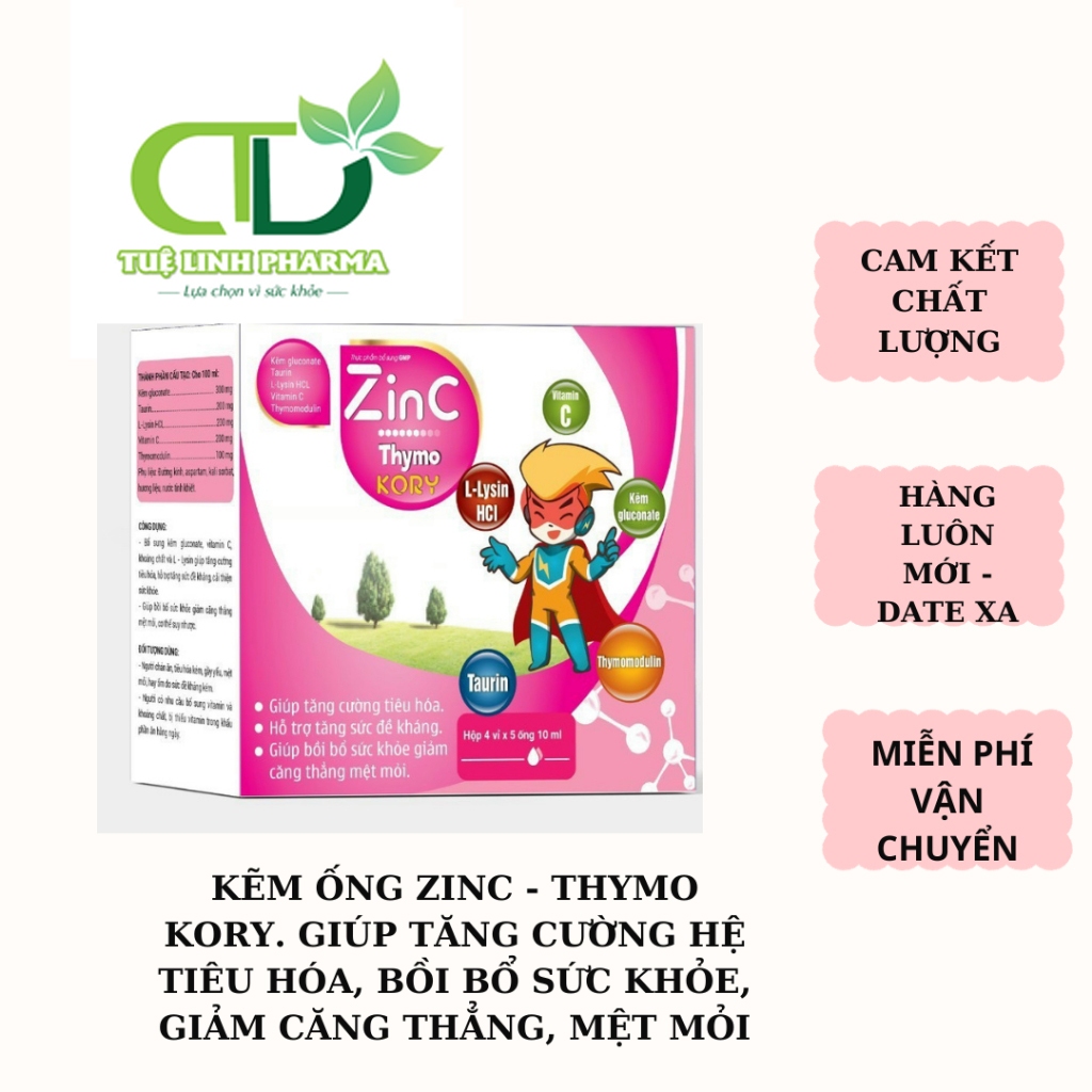 Zinc Tube - THYMO KORY. Helps Strengthen The Digestive System, Foster ...
