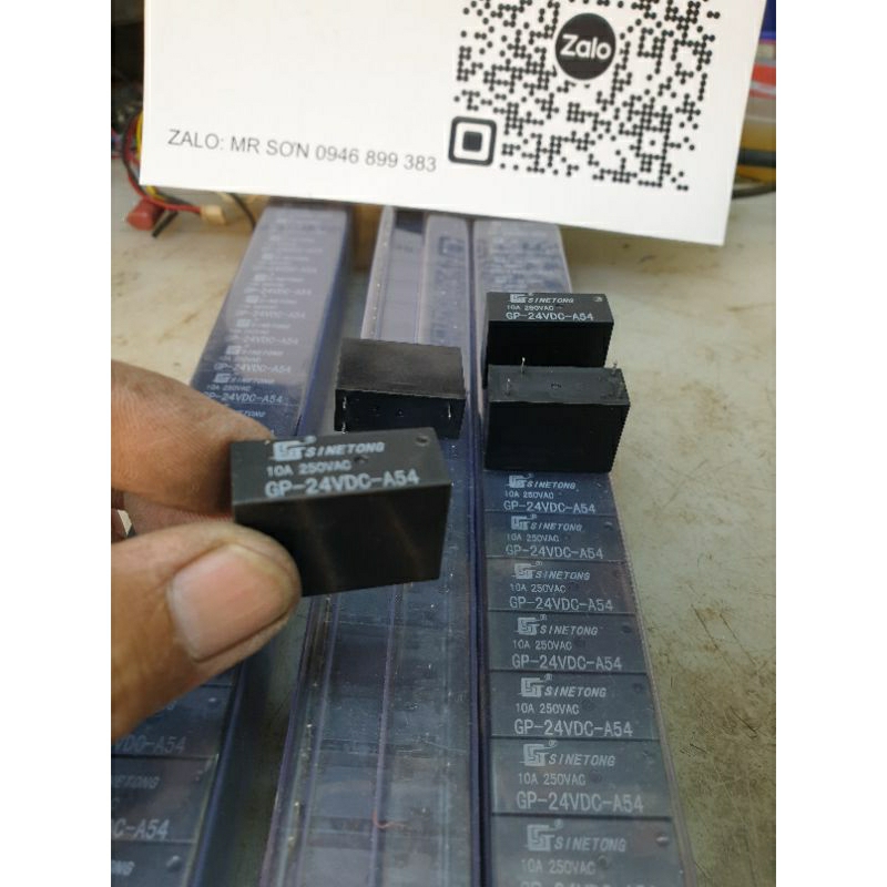 Relay 24VDC, 4-Pin Rectangular Relay, NO 10A, Electronic Welding ...