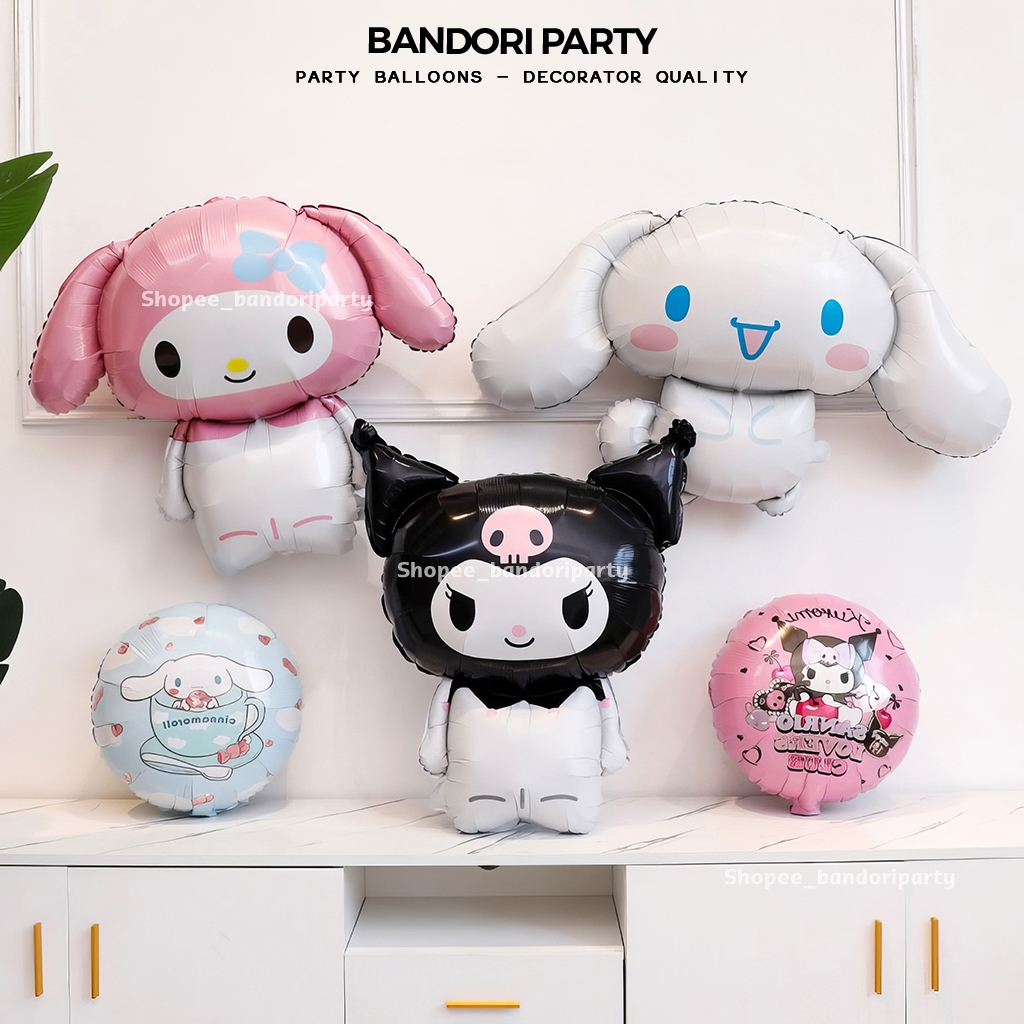 Sanrio Cartoon Character Balloons Kuromi Star Dew Theme Bandori Baby ...