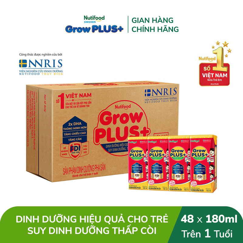 Nutifood Grow Plus ready-to-drink powdered milk box for malnourished ...