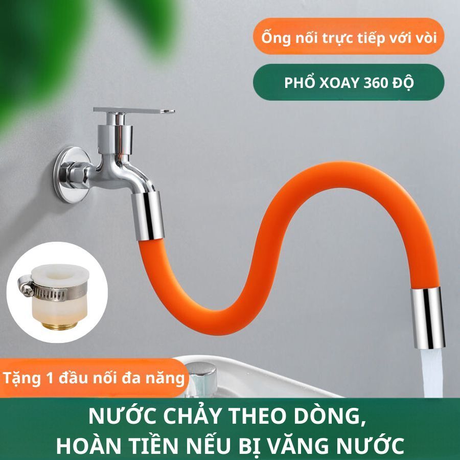 Flexible faucet connection pipe rotates 360 in all directions, water ...