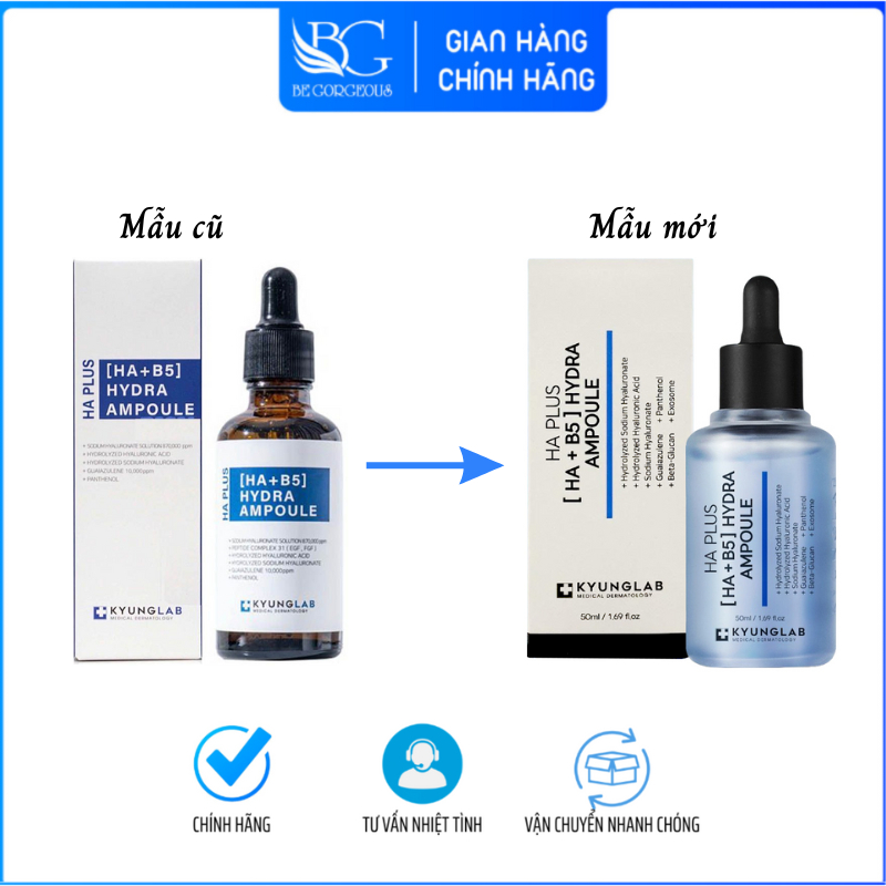 Genuine KYUNG LAB HA PLUS [HA + B5] HYDRA AMPOULE 50ml skin tightening, moisturizing and ...