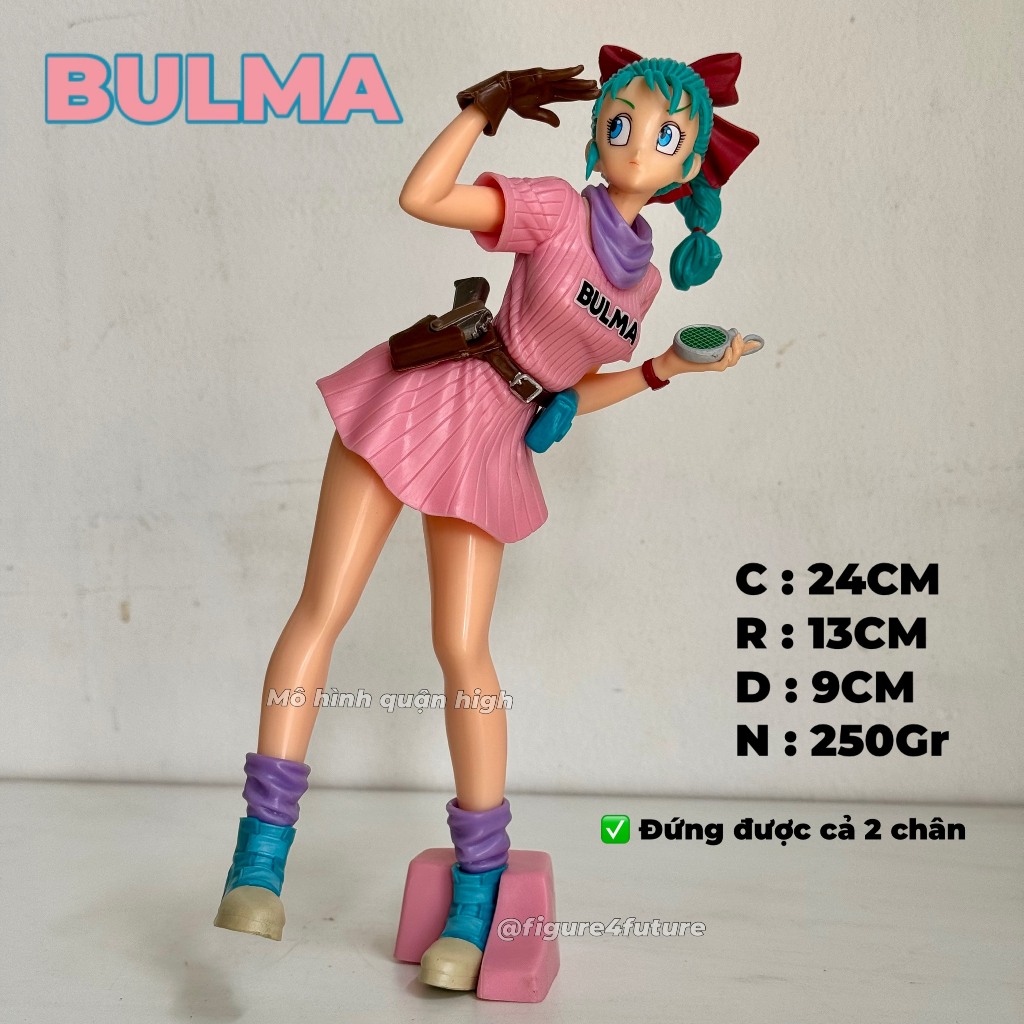 (24CM) Bulma character model 24cm tall - Cute Bulma dragonball model ...