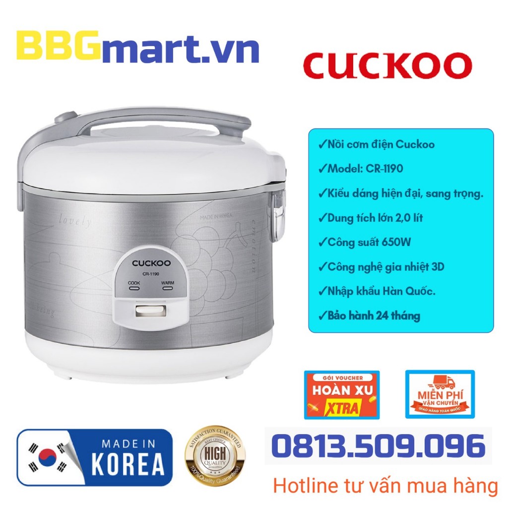 Cuckoo CR-1420 2.5 Liter Mechanical Rice Cooker Imported Korea | Shopee ...