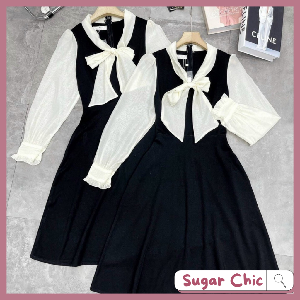 Women's Charming Lady's Dress Made of UMI Material with Ribbon Long ...