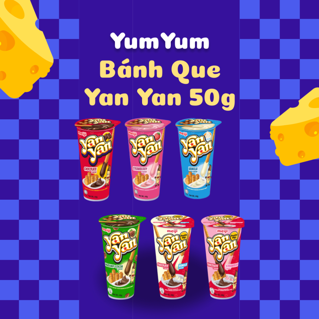 Yan Yan Meiji Dipping Sticks 50g Chocolate/Strawberry/Vanilla Ice Cream ...
