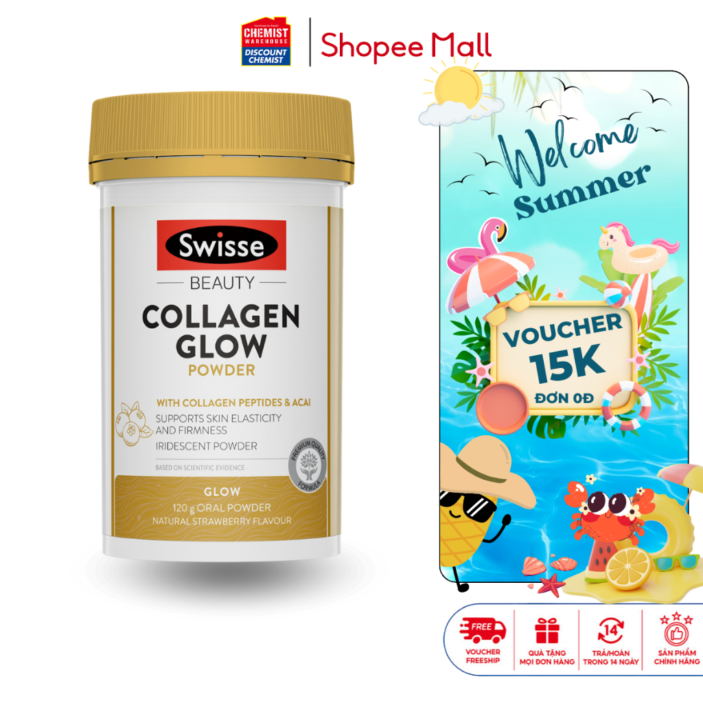 OXY Swisse Beauty collagen Glow Powder Hydrolyzed collagen Drink 120g ...