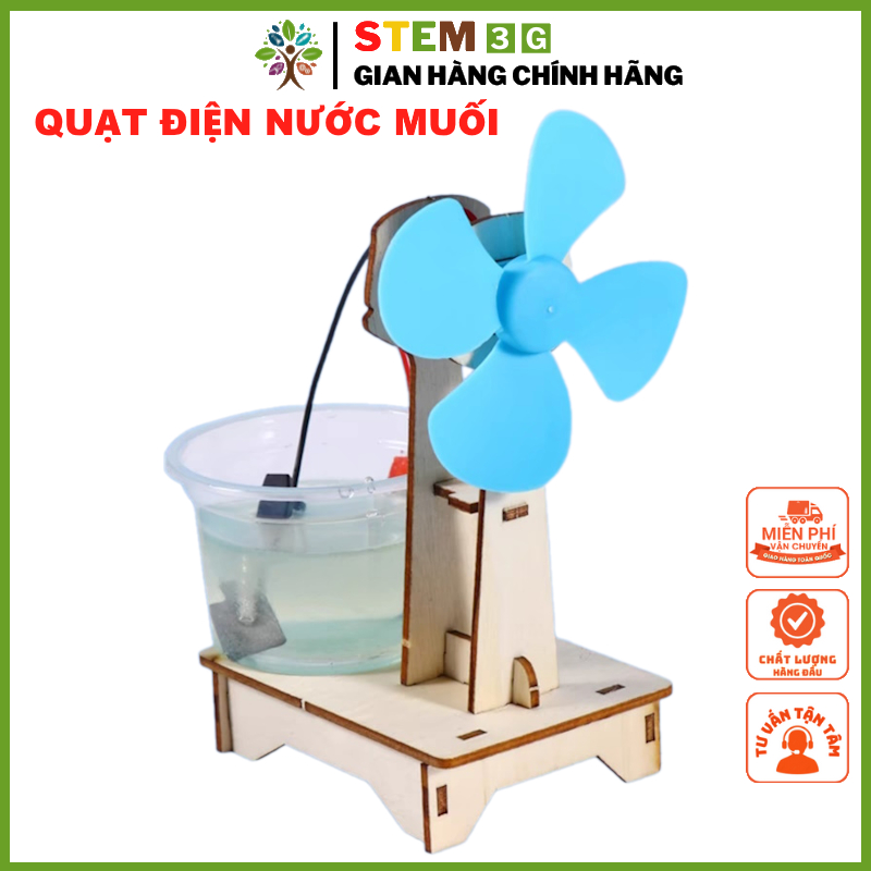 Electric Fan Running Thanks To Salt Water, Creative Science Educational ...