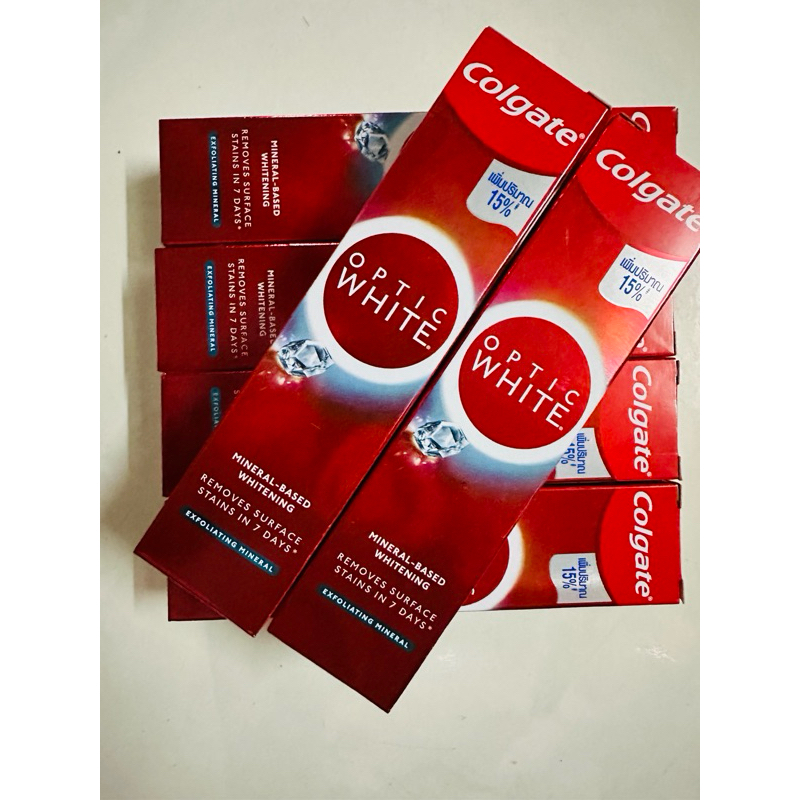 Colgate toothpaste whitening & brightening Optic White 46g | Shopee ...