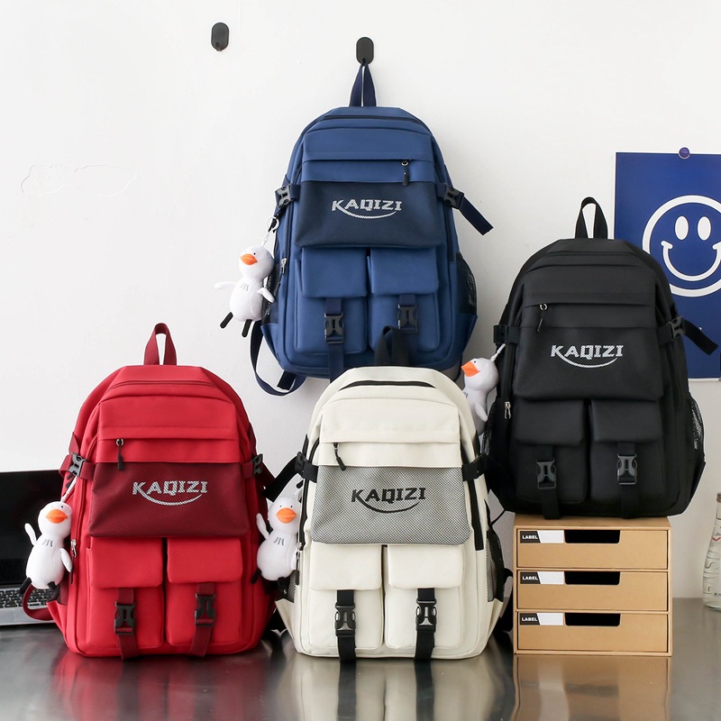 Korean Style Student Backpack - PVC School Backpack With Multiple ...