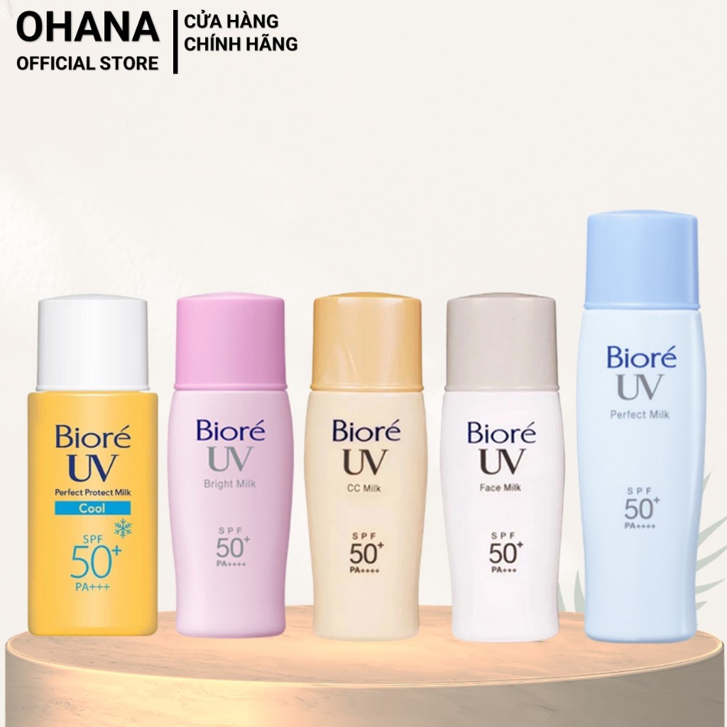 Biore UV SPF 50+ / PA++ + Makeup, Antibacterial Sunscreen SPF 50 + / PA ...