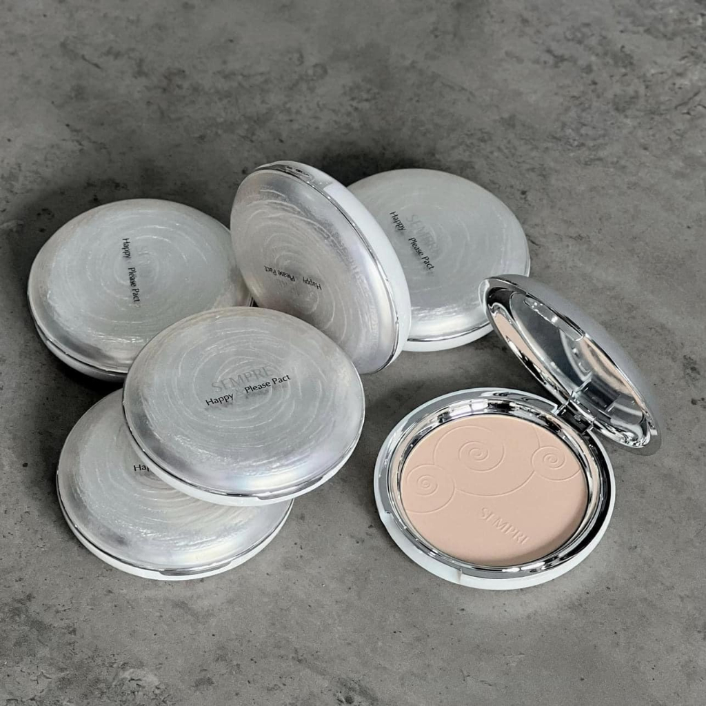 Geo SEMPRE HAPPY & PLEASE Pressed Powder - Korean Powder [GENUINE ...