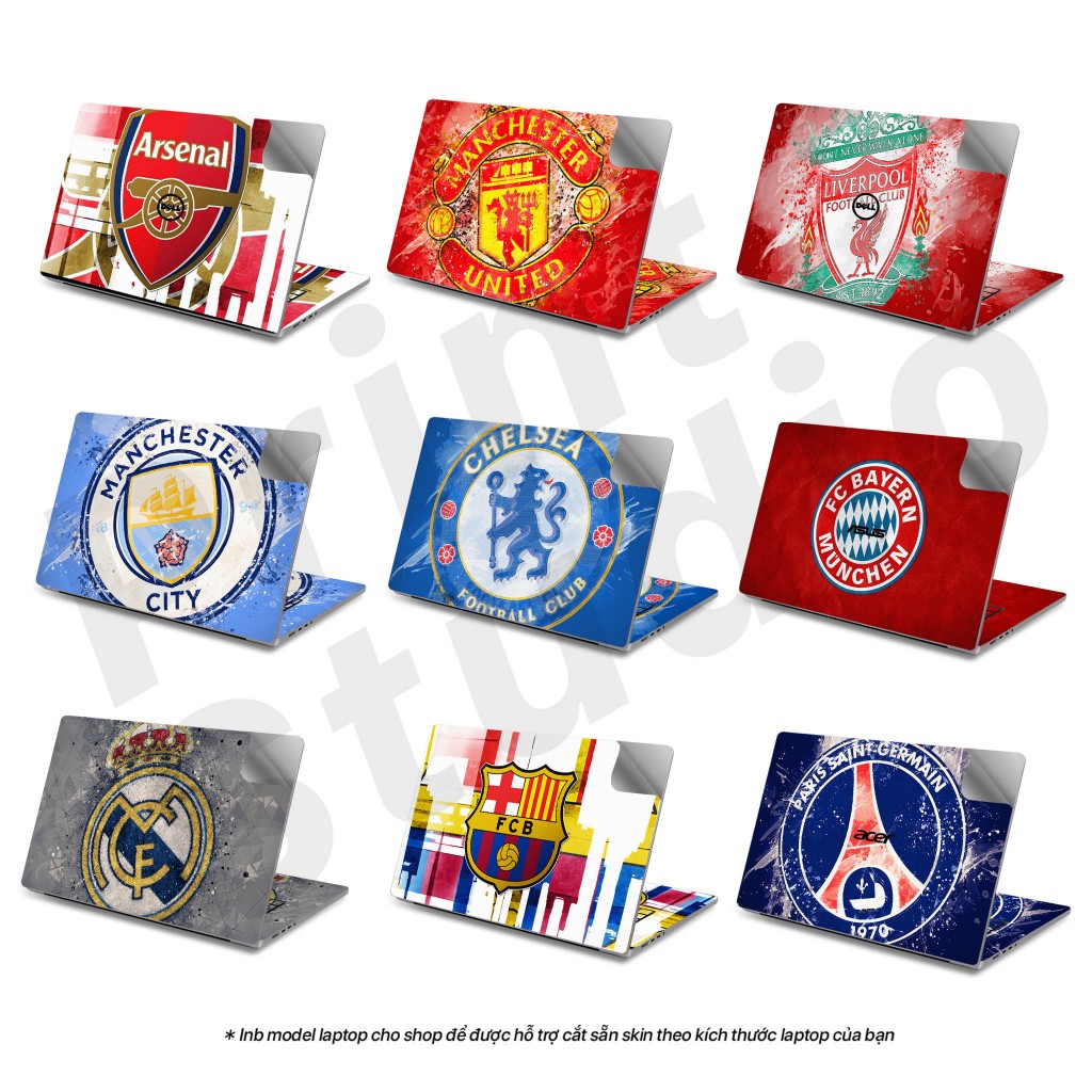Laptop Skin 25 Football Team Logo Models - Laptop Stickers available ...