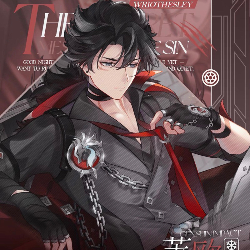 (Available) Genshin Impact Wriothesley The Secret Messenger Of Sin pola ...