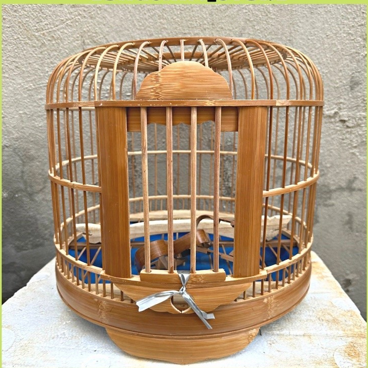 Cuckoo cage with Con Minh lock door, cuckoo cage made of old bamboo ...