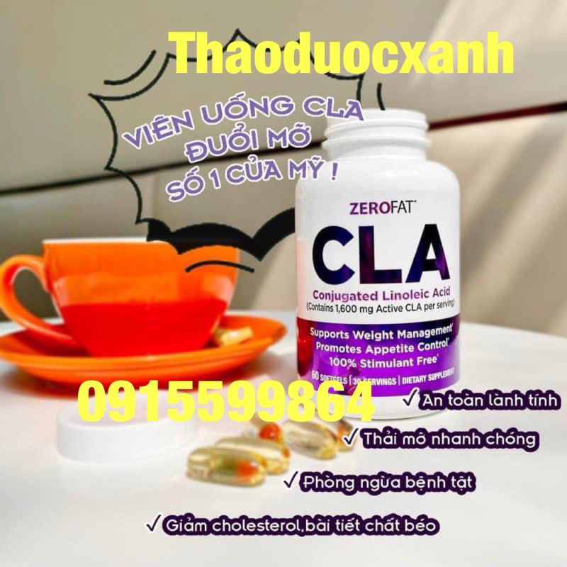 Cla Oral Tablets Improve Physique - Box Of 60 Capsules (Full Us Bill ...