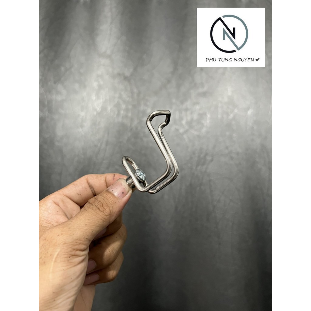 White stainless steel duckbill style motorcycle hanger for many vehicle ...