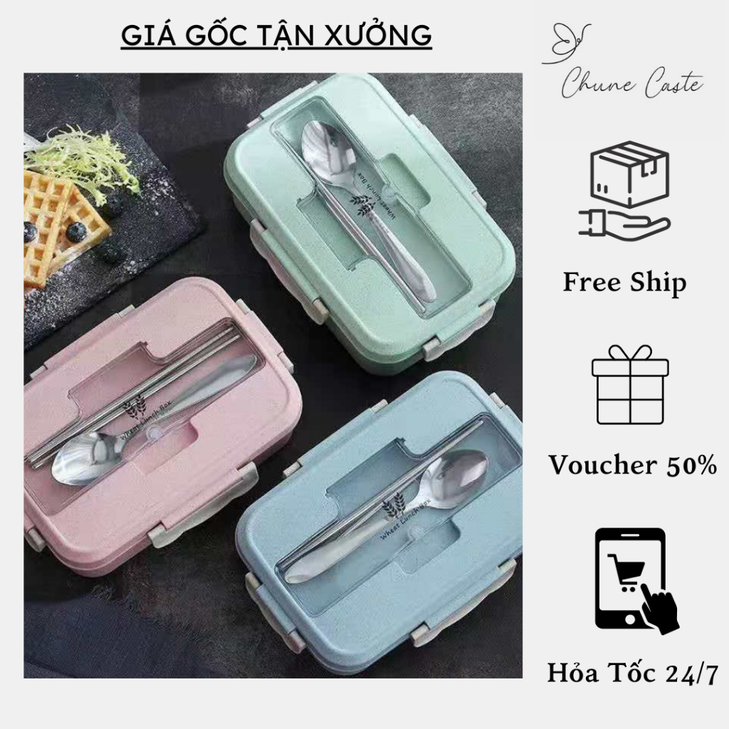 3 Compartment Barley Office Lunch Box - Thermal Takeaway Lunch Box with ...
