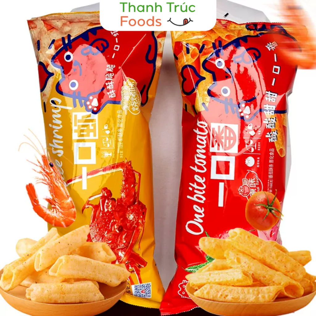 Super Big Bim Bim 168g BBQ Shrimp Flavor, Tomato, Traditional Thanh ...