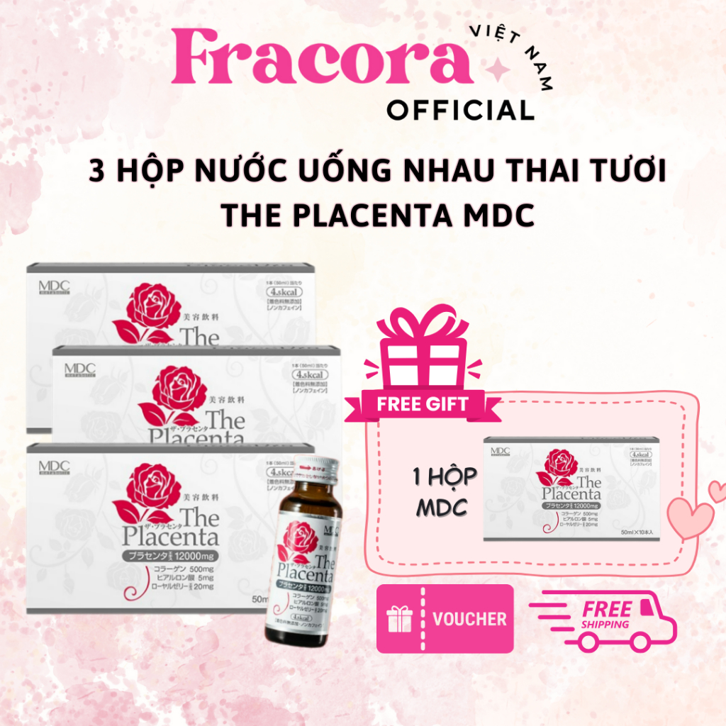 (Combo 3 get 1 free) The Placenta MDC fresh Placenta drink brightens ...