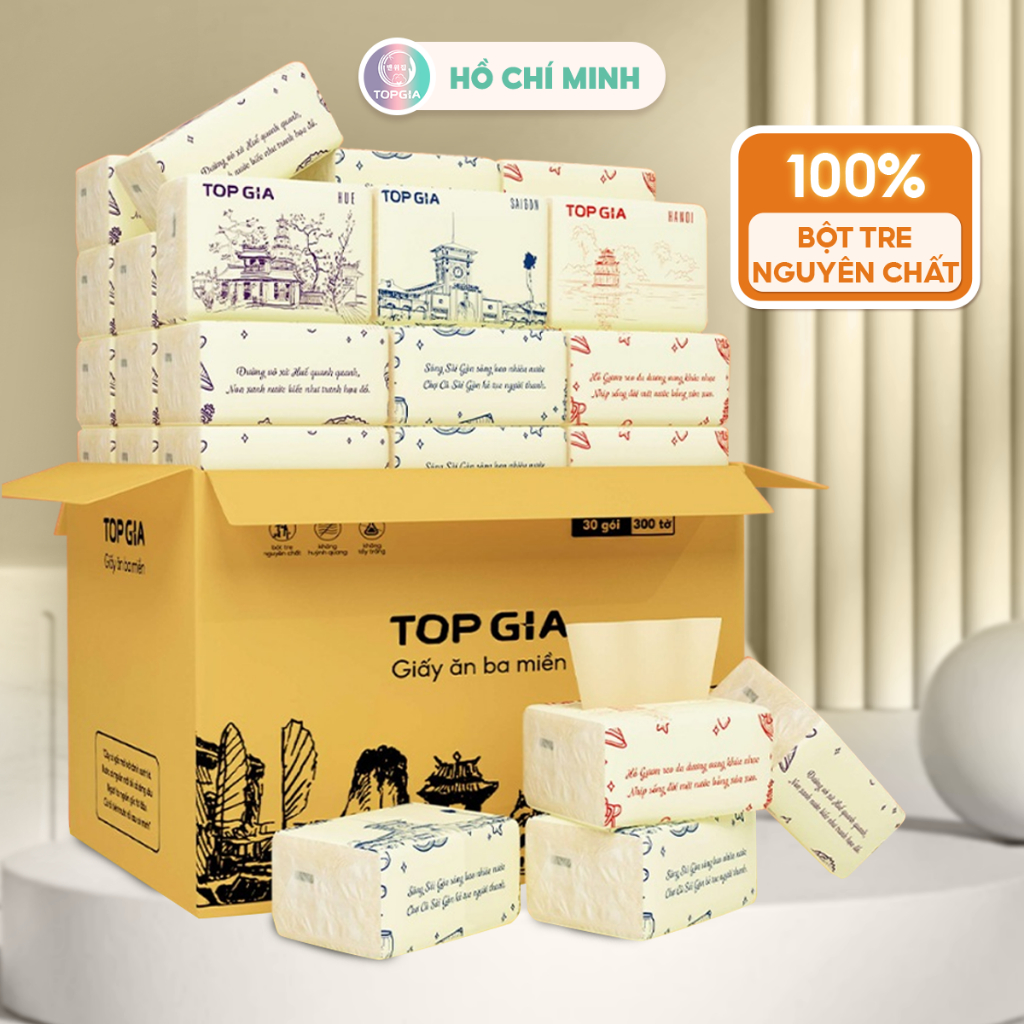 Panda Tissue, Bamboo Paper Top Gia 1 Box Of 30 Packs Of 300 Sheets ...