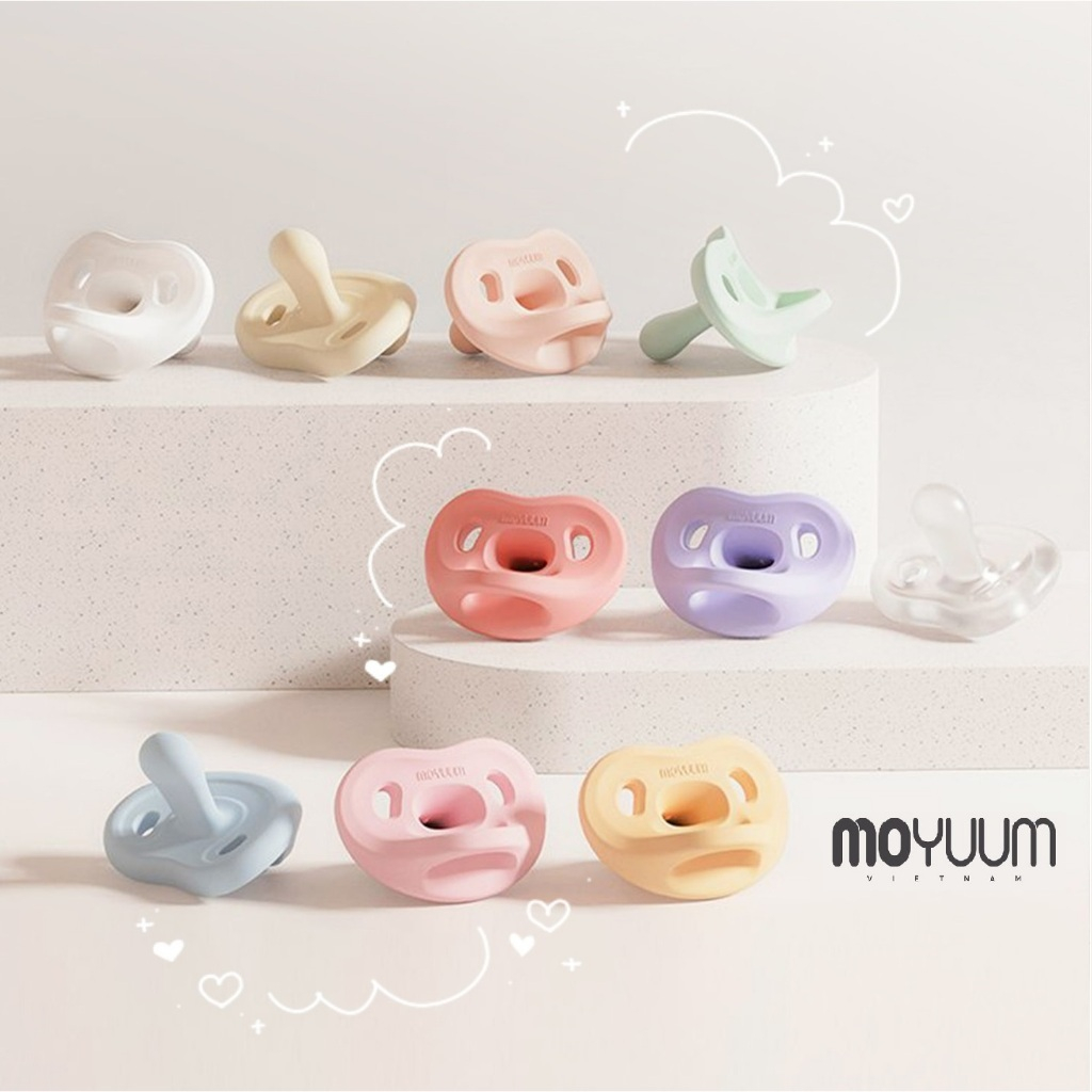 [MOYUUM] Pacifiers Premium Silicon Material Size For Babies From 0M ...