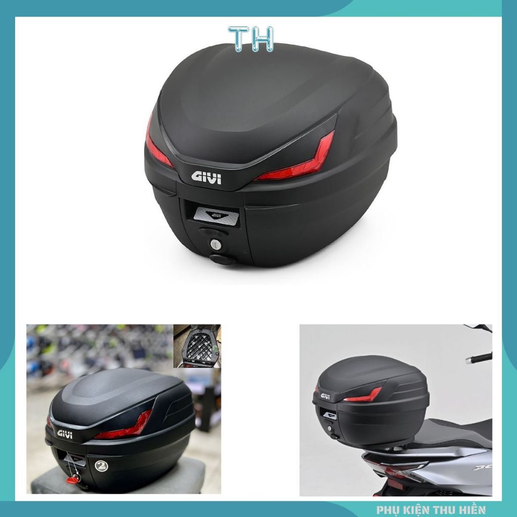 Givi B27NX 27 liter rear trunk comes with genuine base - | Shopee Malaysia