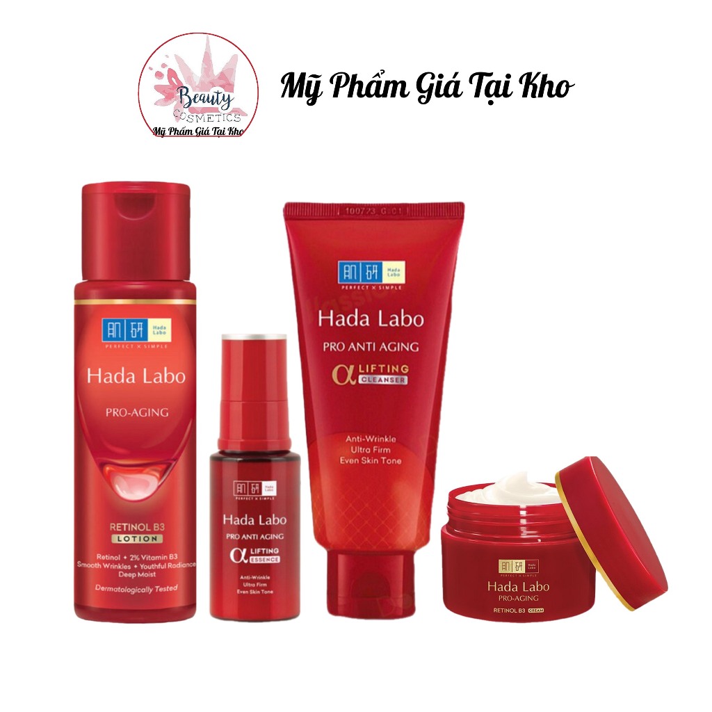 Combo set of Hada Labo Pro Anti Aging specialized Anti-Aging products ...