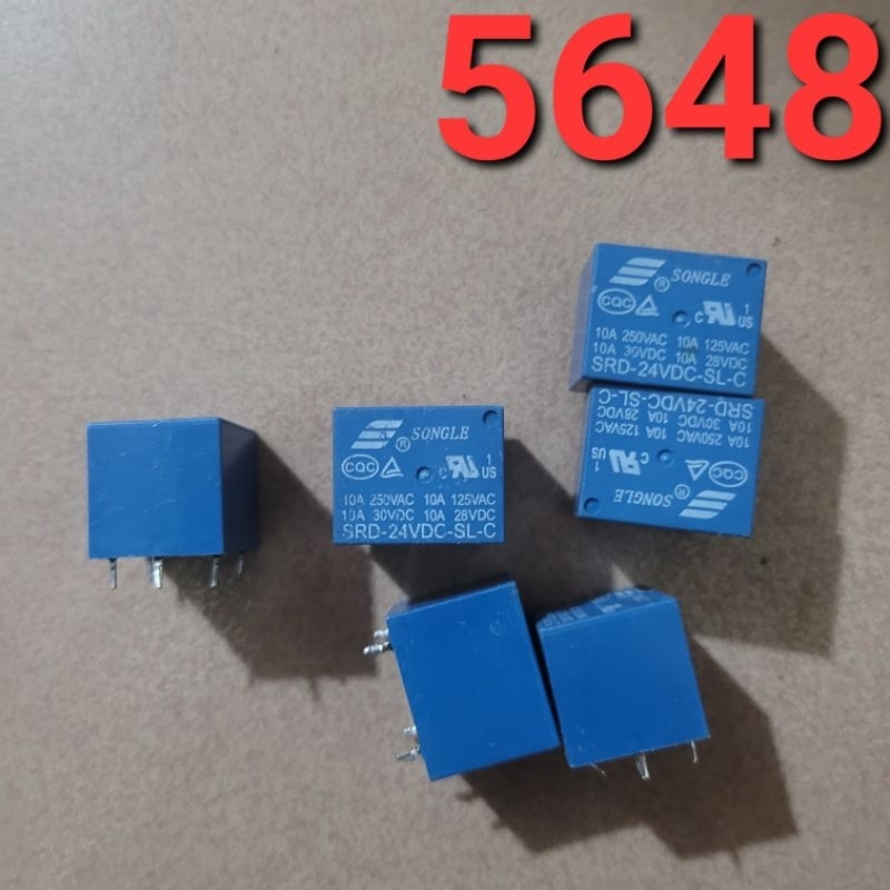 5-pin Relay 24V 10A, Old 5-Pin 10A Relay disassembled | Shopee Malaysia