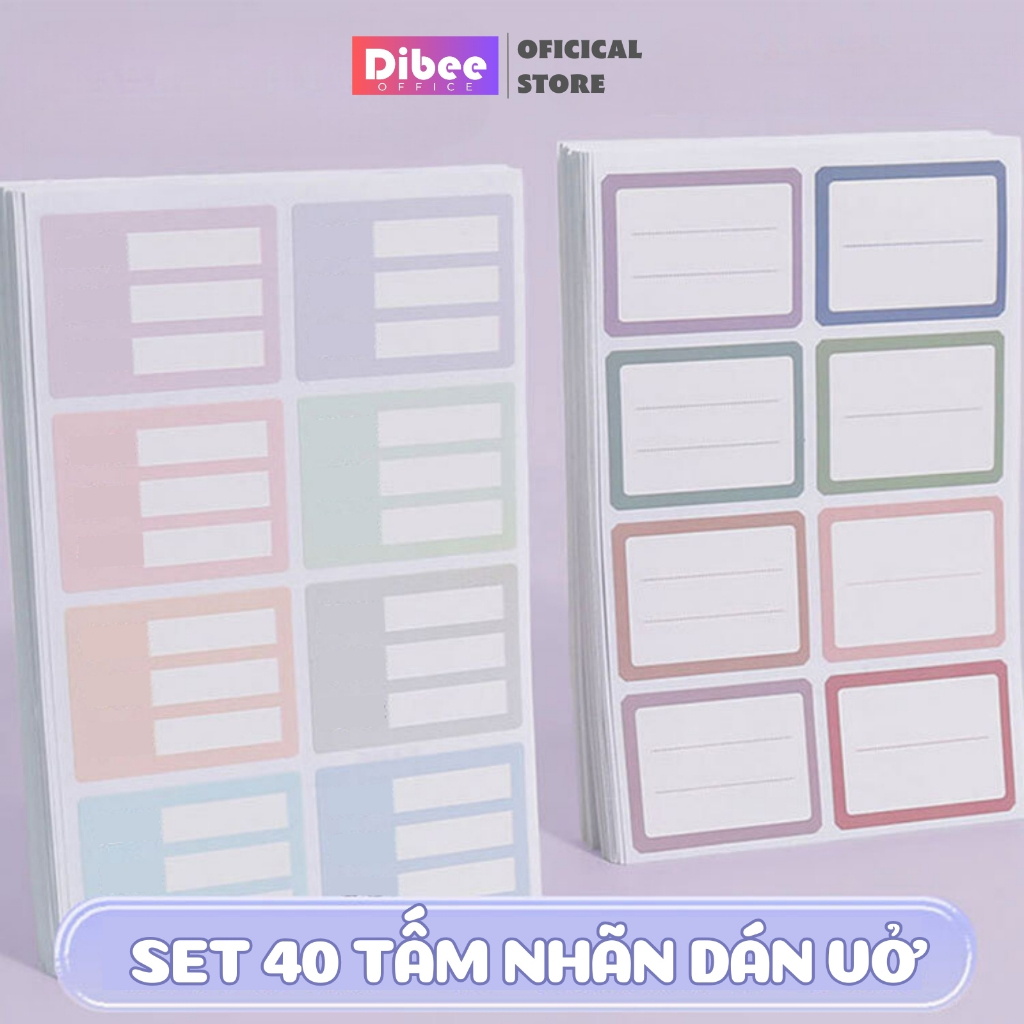 Set Of 40 DiBee Notebook Stickers, Many Colors, No Smudging, No ...