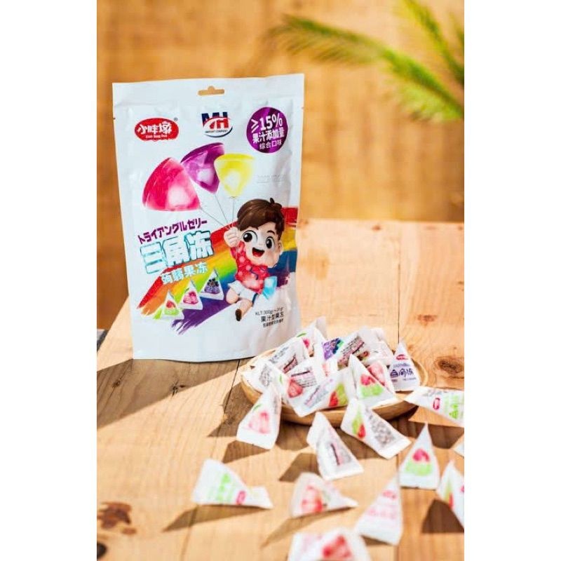2 PACKAGES OF FRUIT TRIANGLE JELLY CANDY MIXED IN MANY FLAVORS | Shopee ...