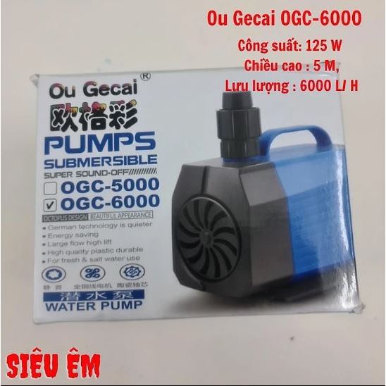 Ou Gecai OGC 6000 Submersible Pump Overflow Filter For Aquariums ...