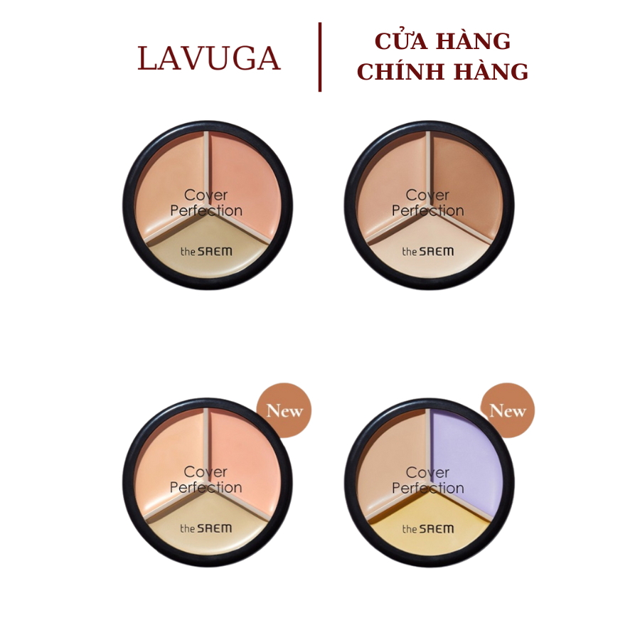 The saem Cover Triple Pot Concealer, The saem Color Removal Concealer ...