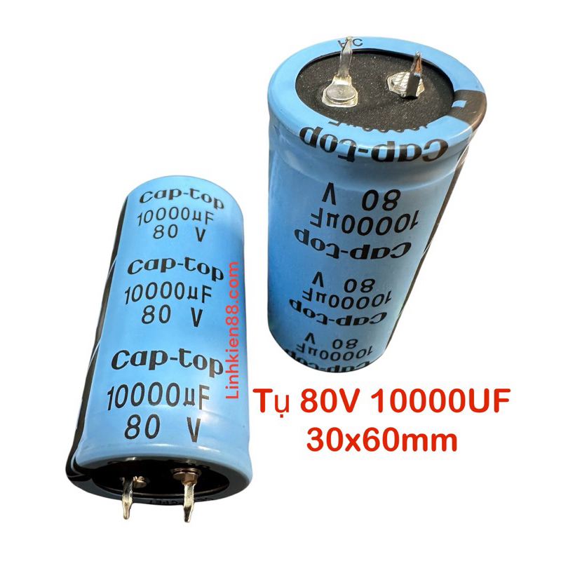 Genuine new Cap-Top 80V 10000UF 30x60mm audio amplifier capacitor ...