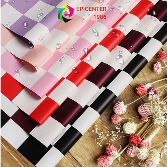 2-sided Caro Flower Wrapping Paper (Approx.20 Sheets) | Shopee Malaysia