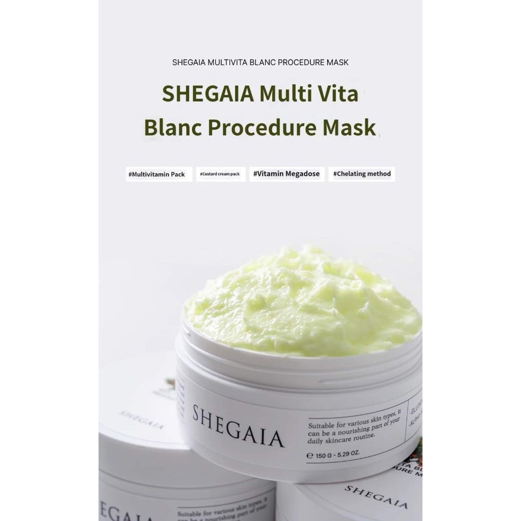 Shegaia Multi Vita Blanc Procedure mask brightens and plumps the skin ...