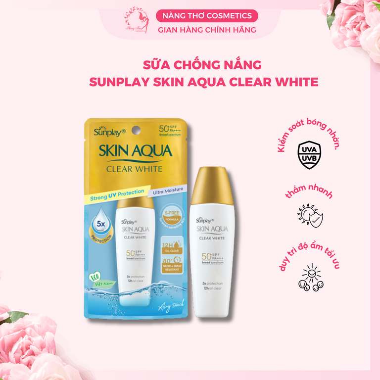 Sunplay Skin Aqua Clear White SPF50 Sunscreen 25g | Shopee Malaysia