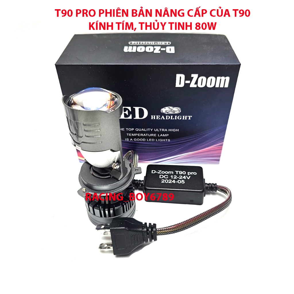 Genuine T90 Pro Mini Bi-Led Headlight [ 2024 ] 80W D ZOOM_Brighter Than Big Ball 3.0{ 1 bulb ...