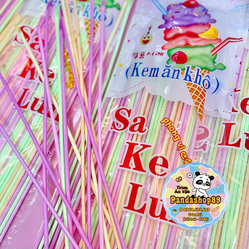 Childhood Long Tube Powder Candy, Giant Super Long Dry Toothpick (500g ...