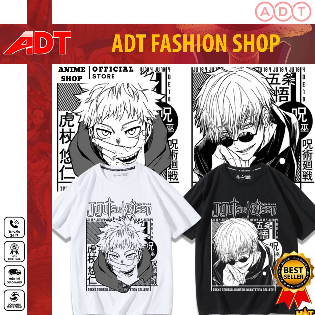 Jujutsu Kaisen T-shirt, Gojo Satoru Itadori Yuji anime shirt with cool ...
