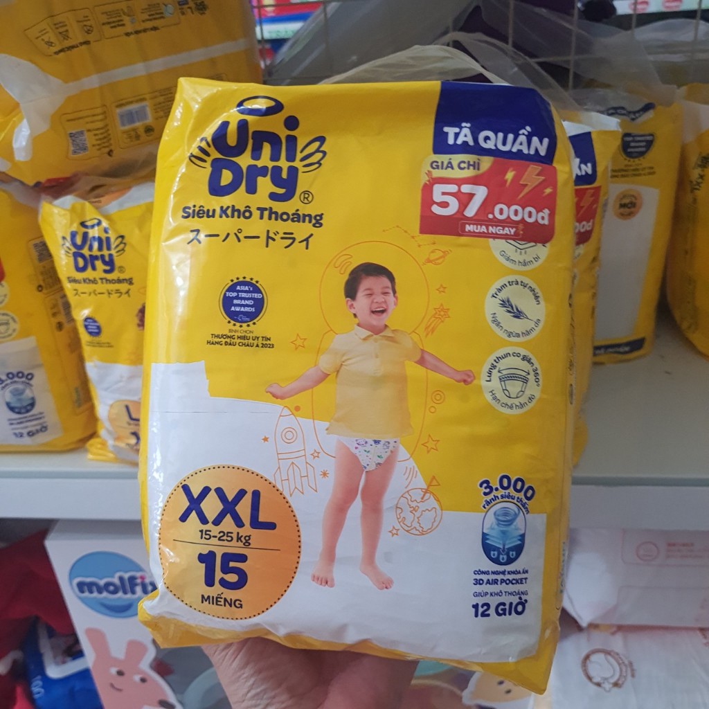 Unidry diaper pants small pack M15/L15/Xl15/XXL15 (pack of 15 pieces ...