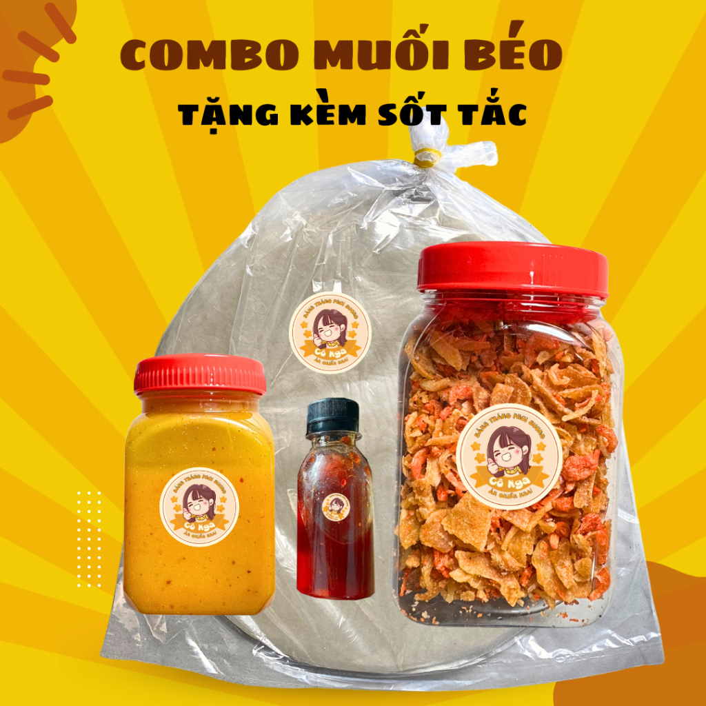 4-flavor fatty salt Combo: Dew-dried rice paper, fried onion salt ...