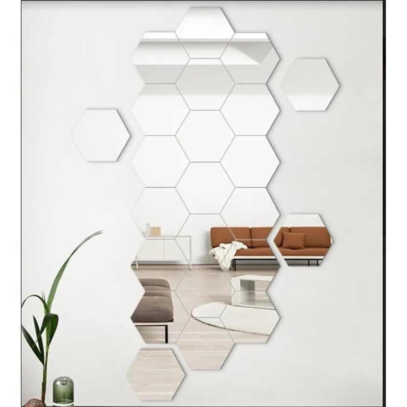 Hexagonal, square, circular wall mirrors for full body look LoaLoaHome ...