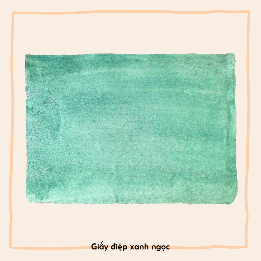 Turquoise green scallop paper size 37x52 - traditional Vietnamese ...