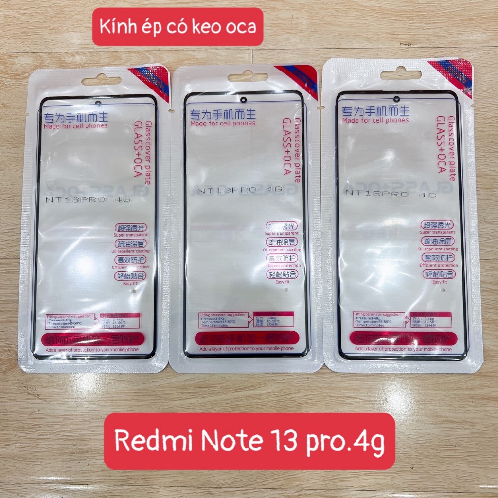 Rm note 13 pro.4g - screen laminated glass with oca glue xiaomi redmi ...